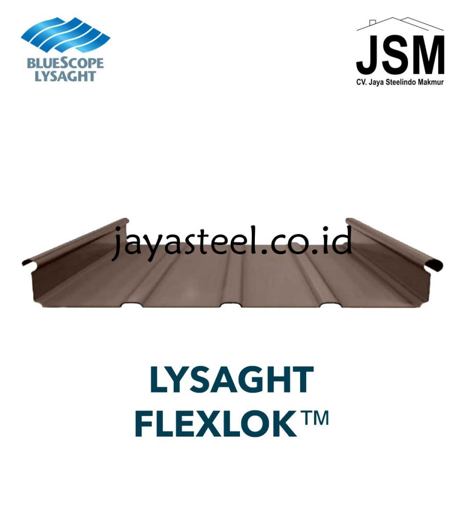 Atap Lysaght Flexlok BlueScope | Jaya Steelindo Makmur (JSM)