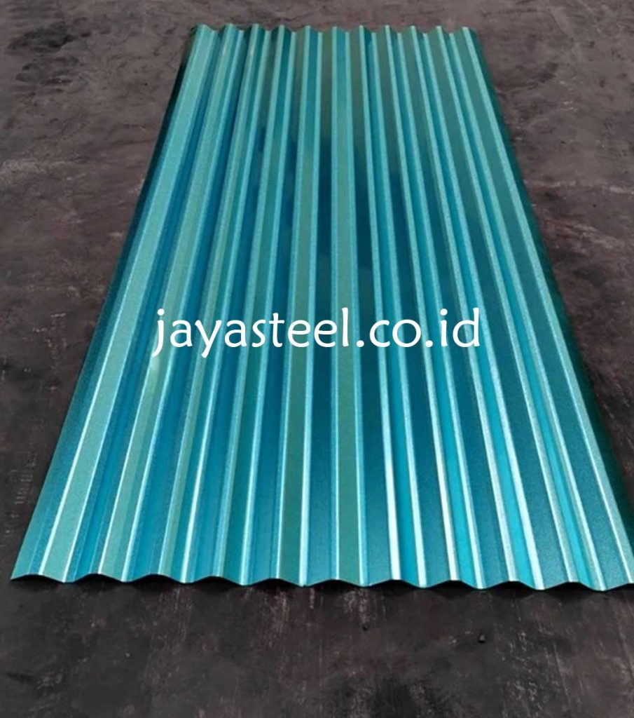 Seng Gelombang Besar 11 Resin Biru | Jaya Steelindo Makmur (JSM)