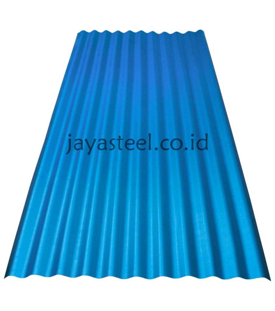 Seng Gelombang Besar 11 Resin Biru | Jaya Steelindo Makmur (JSM)